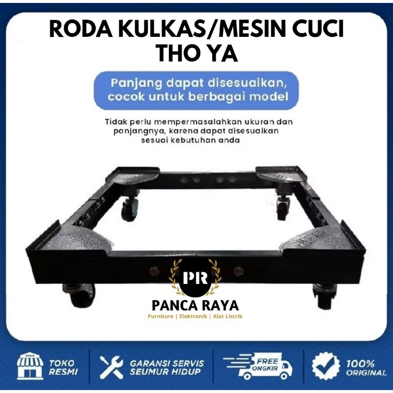 Jual RODA KULKAS/MESIN CUCI BESI FLEKSIBLE THOYA - KAKI KULKAS BESI ...