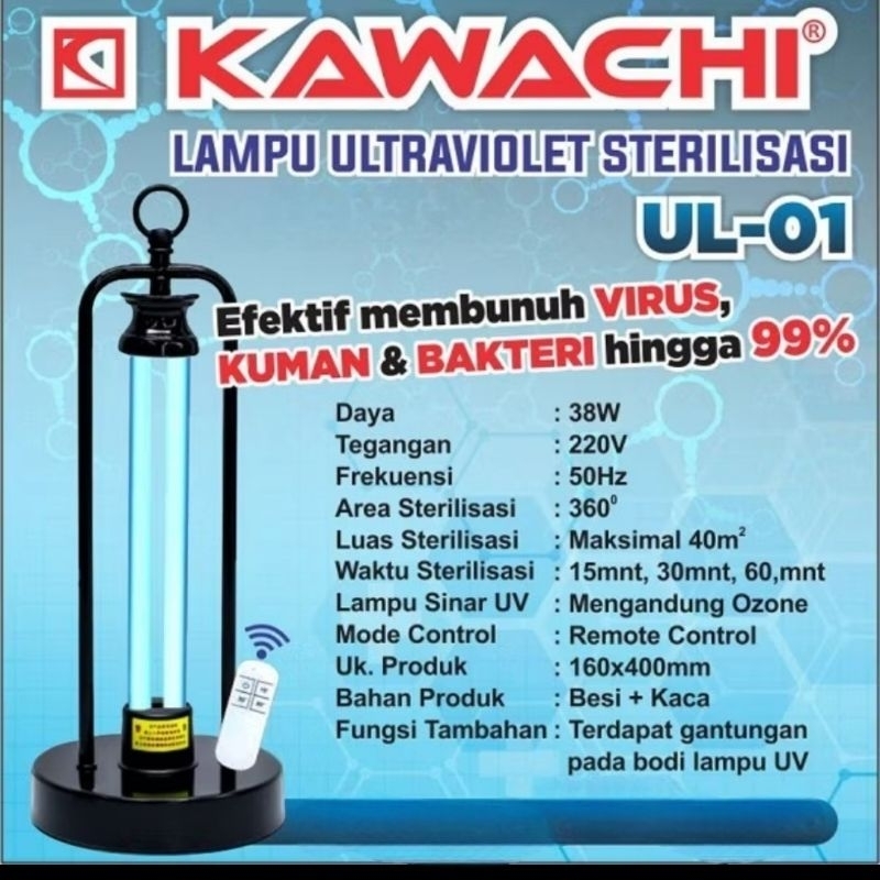Jual Lampu UVC 38 Watt / Remote UV Sterilizer Virus Lamp With Ozone / Lampu UV Ruangan Pet Shop ...