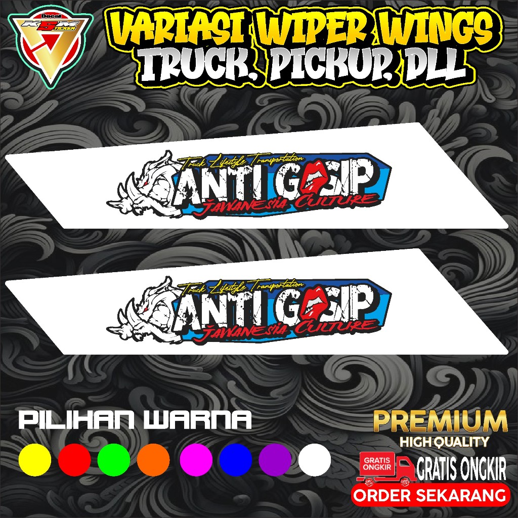 Jual Variasi Wiper Wing Truk, mobil, pick up, ukuran 30x7cm | Shopee ...