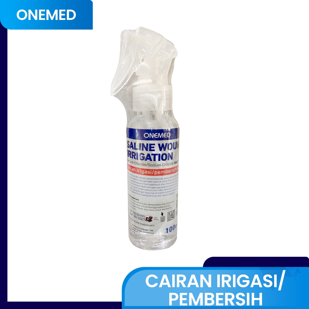 Jual ONEMED SALINE WOUND IRRIGATION SPRAY 100 Ml 300ML UNTUK CUCI LUKA STERIL MURAH SIAP KIRIM ...