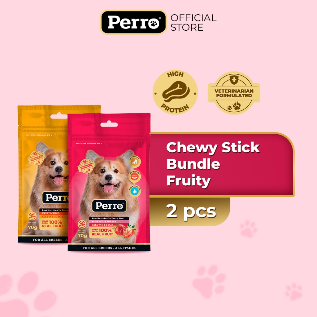 Jual Perro Chewy Stick Bundle - Fruity | Shopee Indonesia