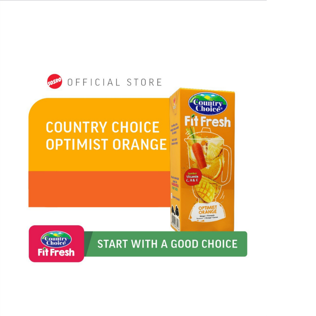 Jual Country Choice Fit Fresh Jus Buah Sayur Herbal Optimist Orange ...