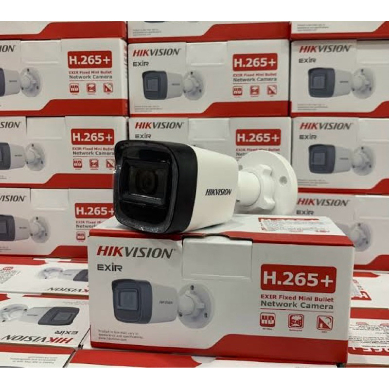 Jual IPCam Hikvision Outdoor DS-2CD1021G0-I 2 MP Fixed Bullet Network Camera | Shopee Indonesia
