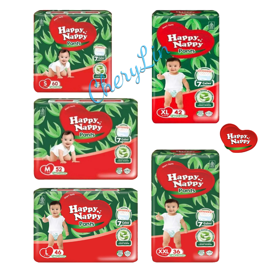 Jual HAPPY NAPPY JUMBO PACK [NBS-40 / S60 / M54 / L46 / XL42 /XXL36 ...