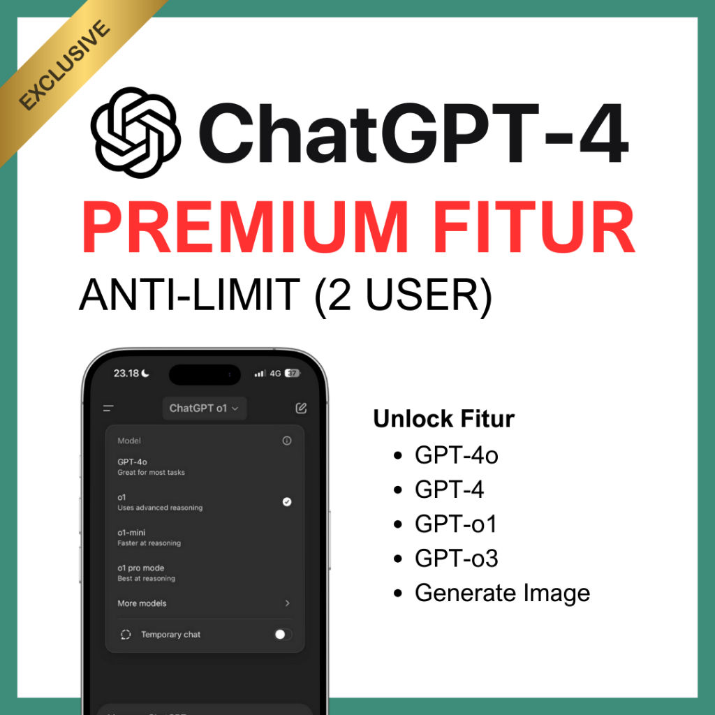 Jual ChatGPT-4 Plus: Akses Premium Resmi OpenAI | Shopee Indonesia