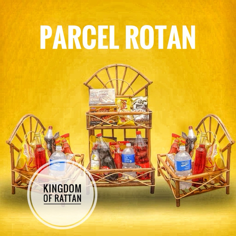 Jual Keranjang Parcel Kust/Kokoh Raket Besi Rotan Asli / keranjang ...