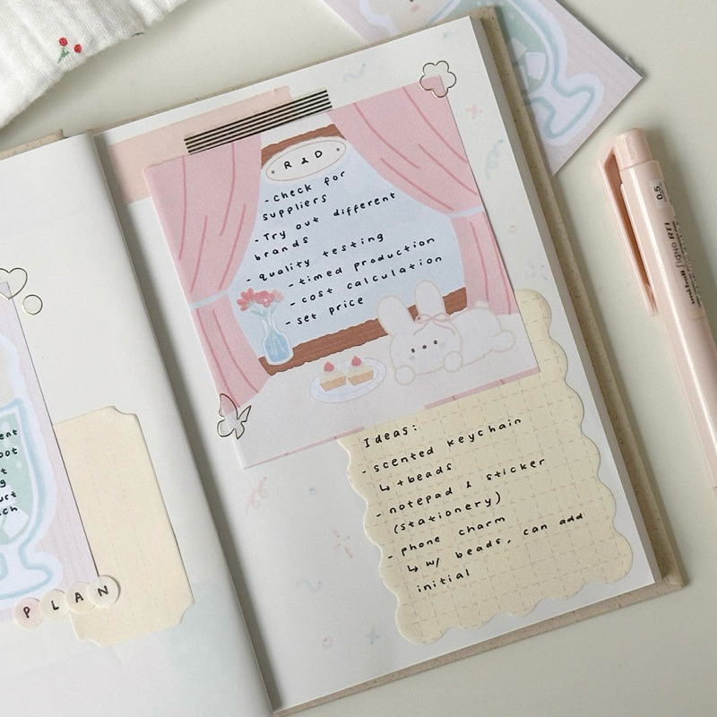 Jual Aesthetic Memo Pad Journal ala Korea | Shopee Indonesia