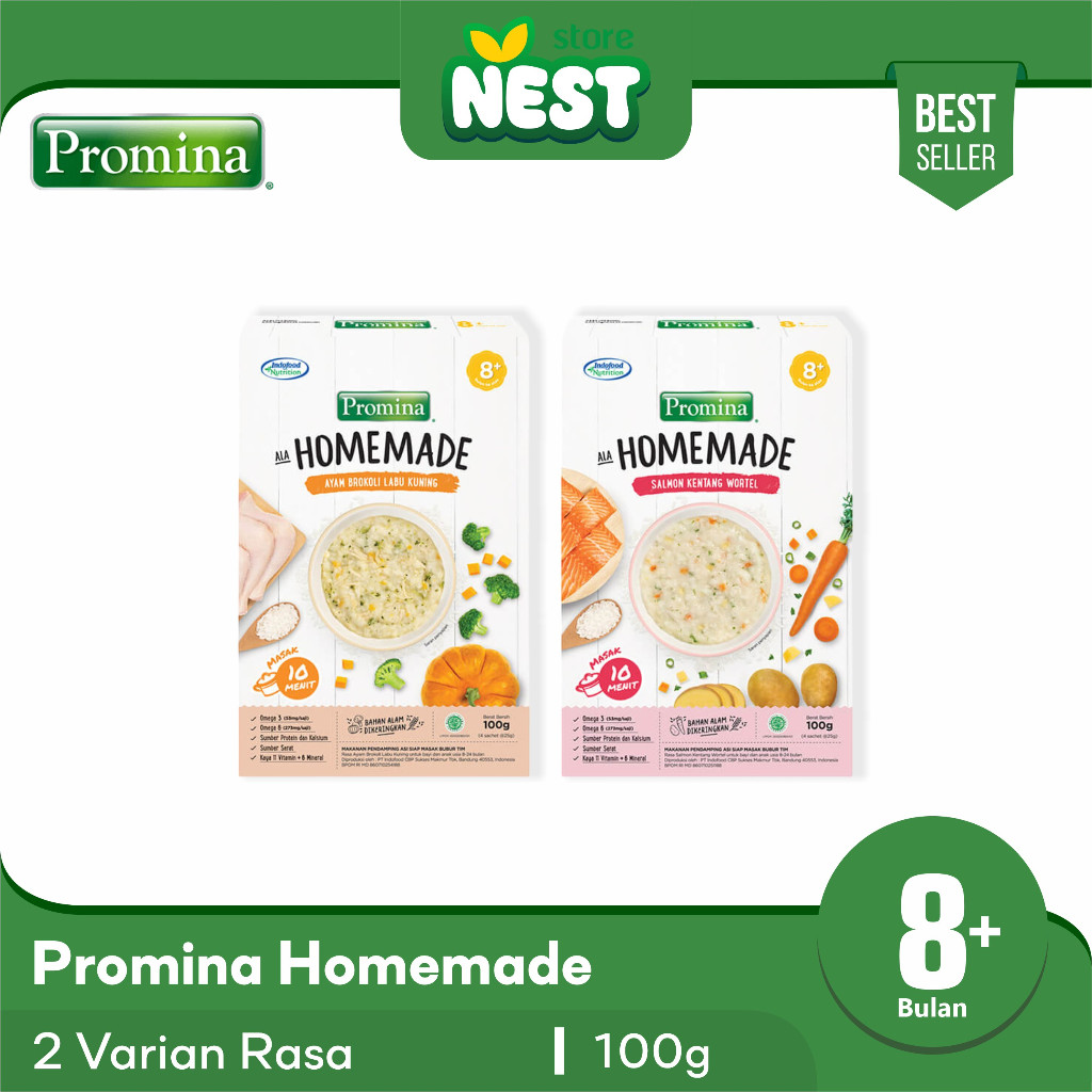 Jual PROMINA BUBUR TIM HOMEMADE Ayam Brokoli Labu Kuning & Salmon ...