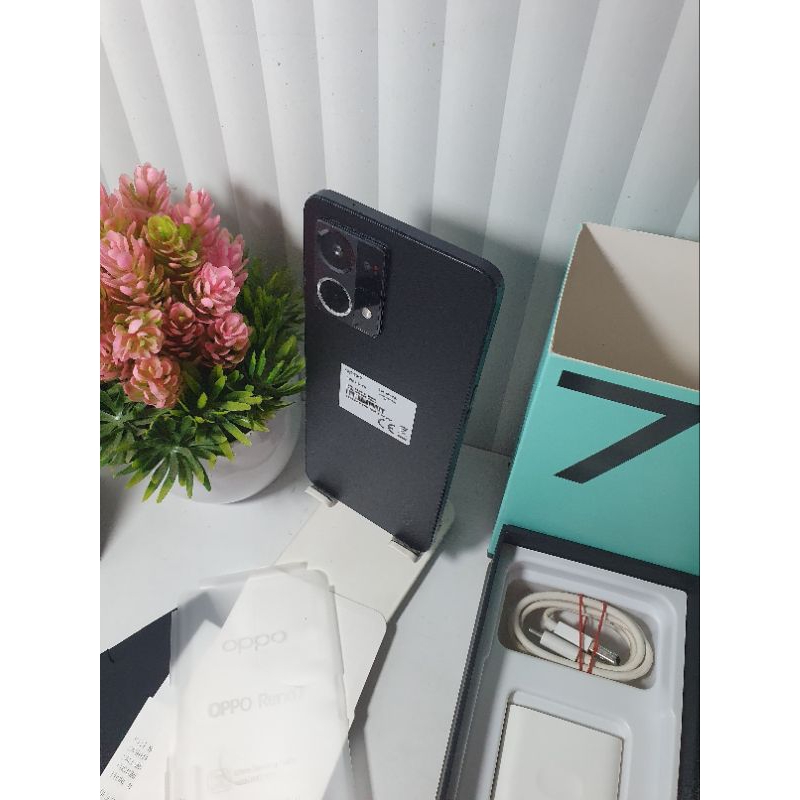 Jual Oppo Reno 7 4g 8/256gb second kelengkapan fullset original ex ...