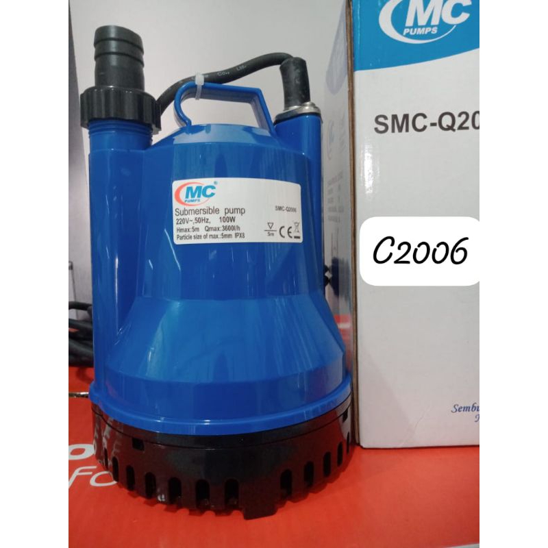 Jual pompa celup MC pump smc-Q2006 untuk hisap air kolam | Shopee Indonesia