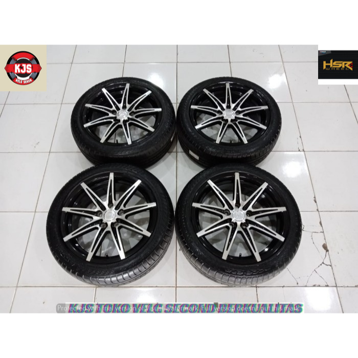 Jual VELG RACING SECOND MODEL HSR KCCX RING 17 LEBAR 7 RATA PCD 5X114,3 OFFSET 45 WARNA BLACK ...