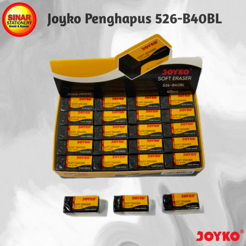 Jual Joyko Penghapus Hitam 526-B40BL (40 pcs) | Shopee Indonesia