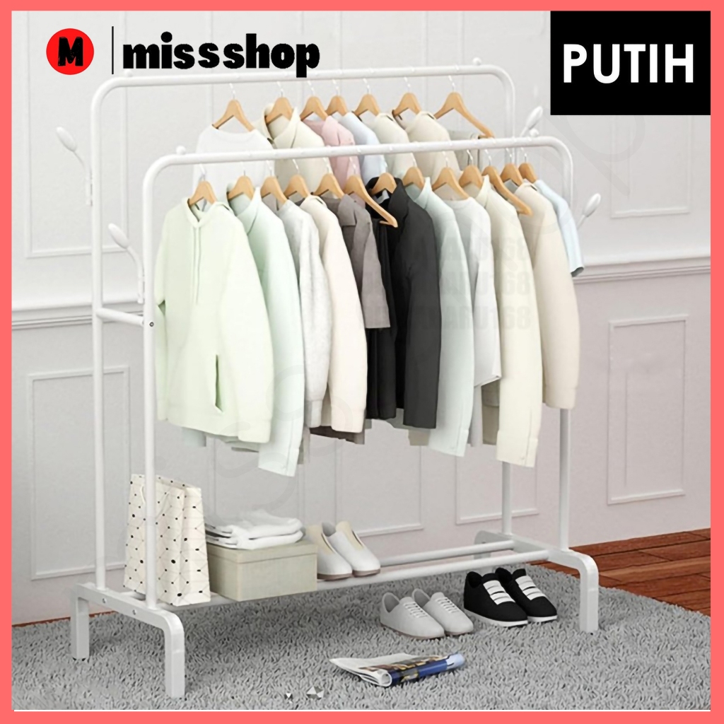Jual (MS) Stand Hanger Gawang Single 130CM Rak Baju Gantungan Stand ...