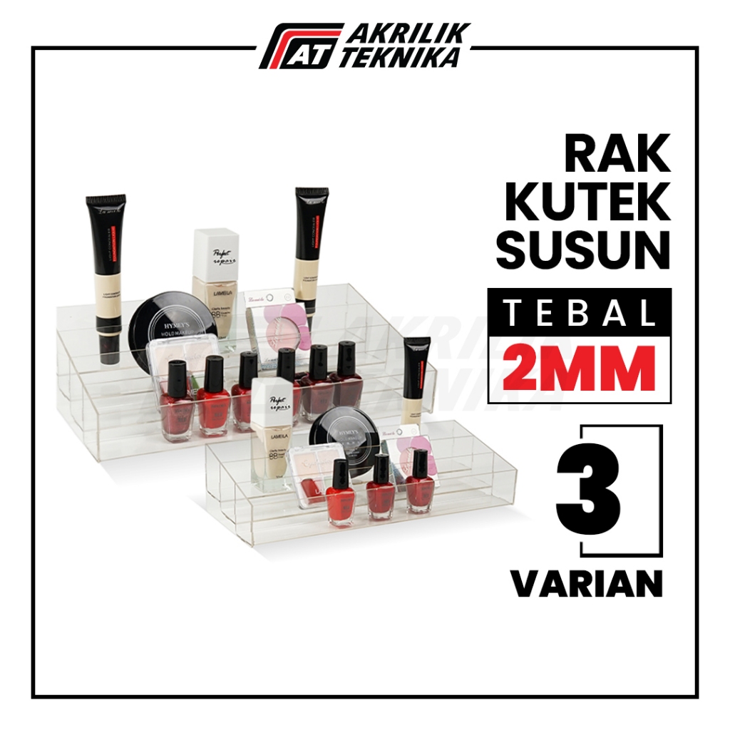 Jual Rak Botol Kutek Susun / Tempat Lipstick / Rak Kosmetik Makeup ...