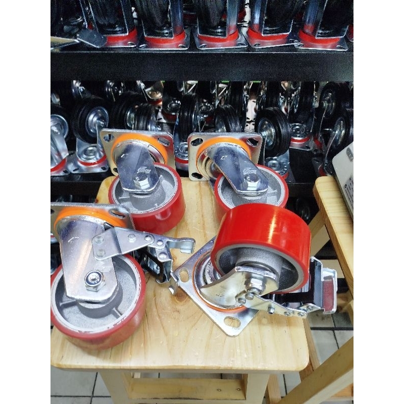Jual RKS - Roda 4" inch HT heavy Duty PUCI Moldon Double bearing caster ...