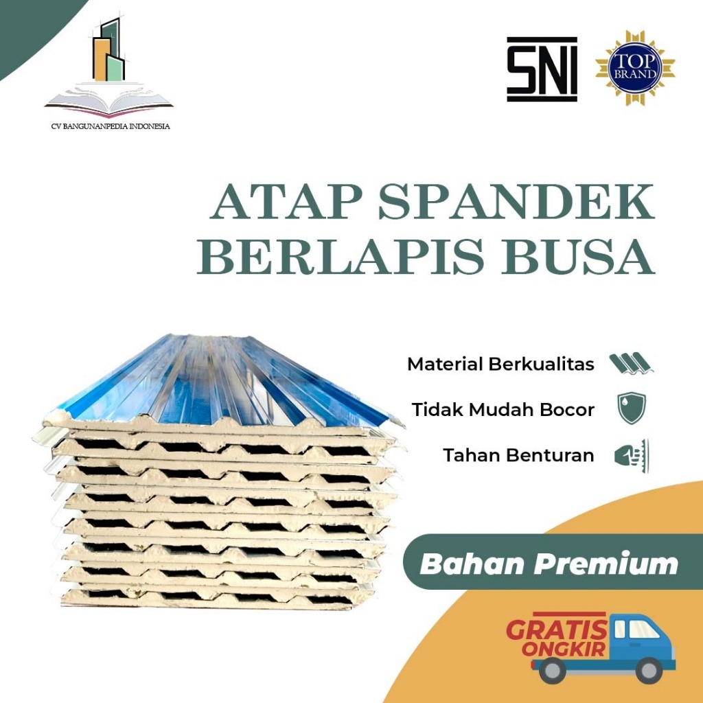 Jual ATAP SPANDEK BERLAPIS BUSA POLYURETHANE PEREDAM PANAS MURAH MEDAN ...