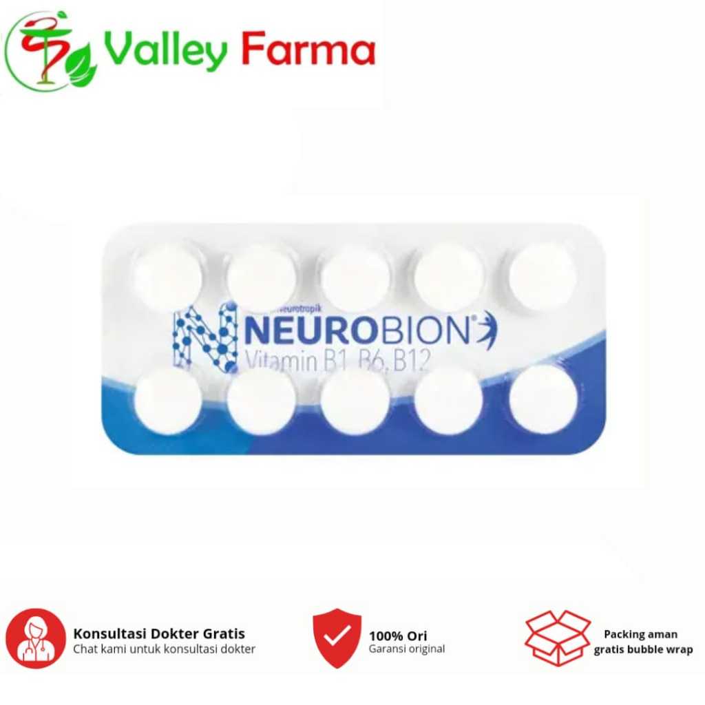Jual Neurobion Strip Isi 10 Tablet - Suplemen Kesehatan Sistem Syaraf ...