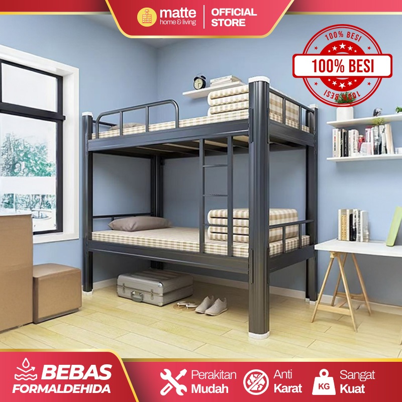 Jual Ranjang Tingkat Besi Dipan Kasur Tingkat Bunk Bed Susun Besi ...