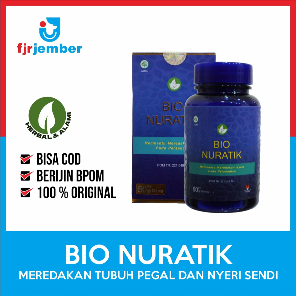 Jual BIO NURATIK OBAT HERBAL ASAM URAT REMATIK NYERI SENDI 100% ...