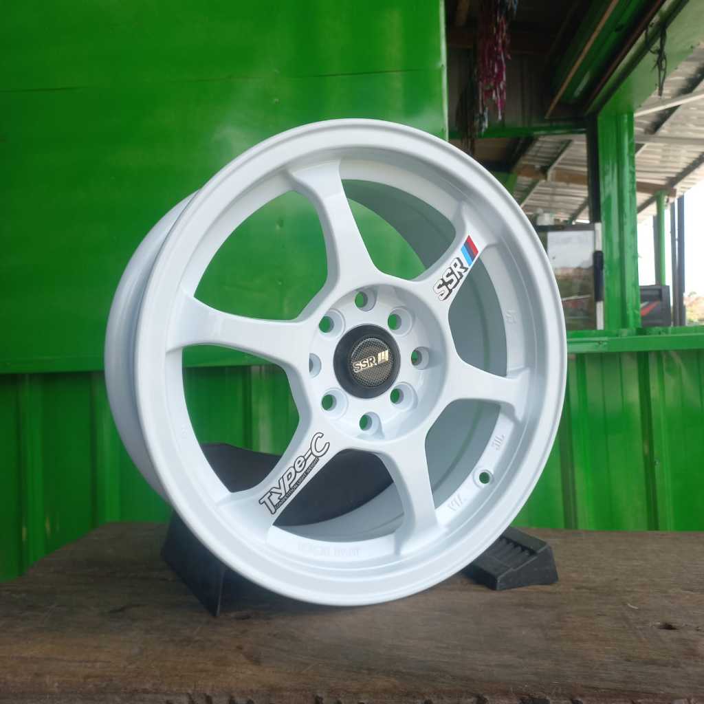 Jual VELG SSR Type C IMOLA HOL 8 X 100/114 R15 WARNA PUTIH | Shopee ...