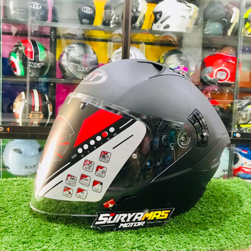 Jual HELM KYT NFJ SOLID FULL FACE DOUBLE VISOR | Shopee Indonesia