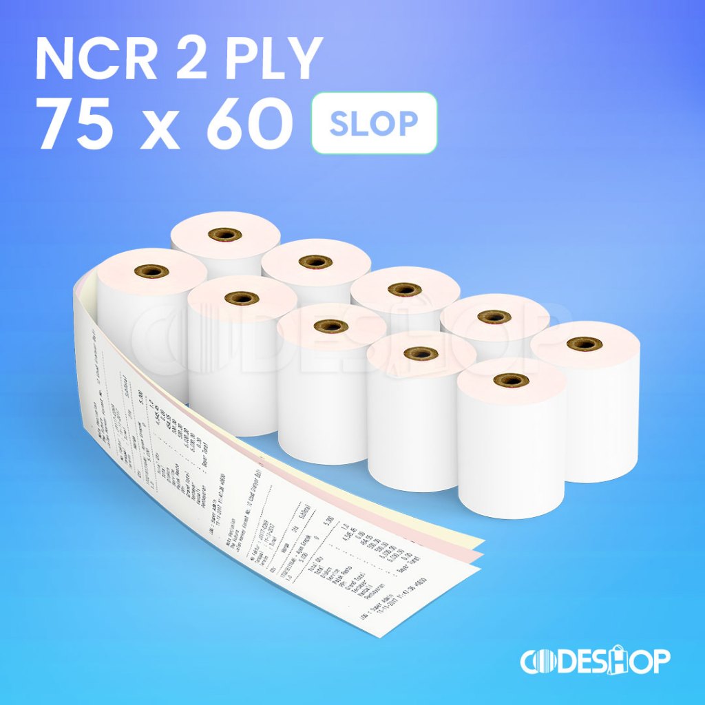 Jual PAPER KASIR 75X60 NCR 3 PLY RANGKAP 3 UNTUK PRINTER EPSON TMU220 ...