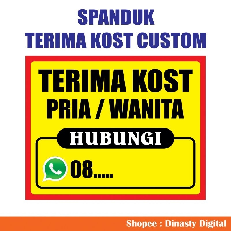 Jual Spanduk Terima Kost Murah | Shopee Indonesia