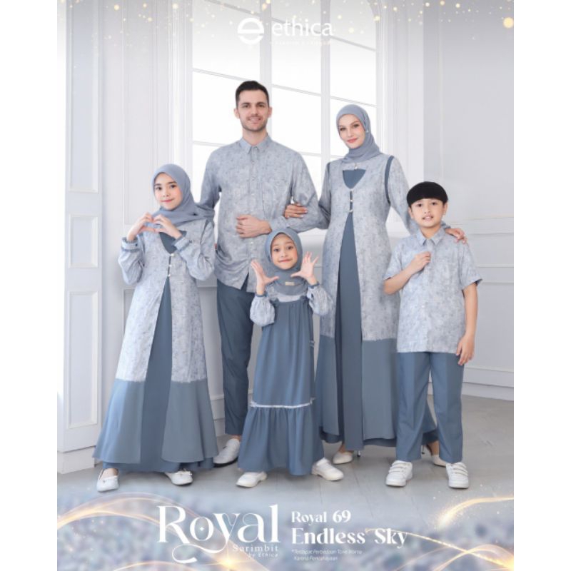 Jual Ready Sarimbit Lebaran Keluarga 2025 Royal 69 Endless Sky by ...