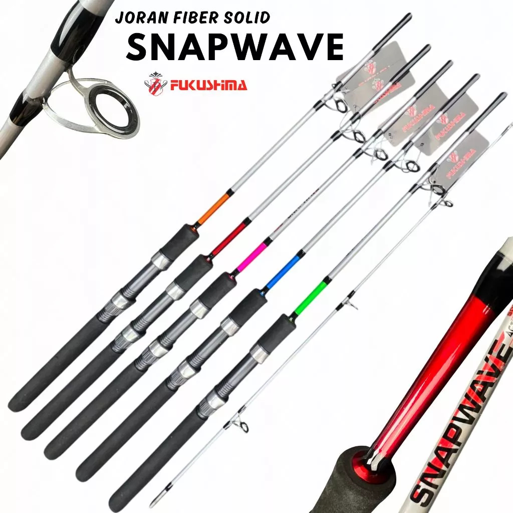 Jual Joran spinning fiber solid 7-15 8-17 lbs Snapwave Fukushima ...