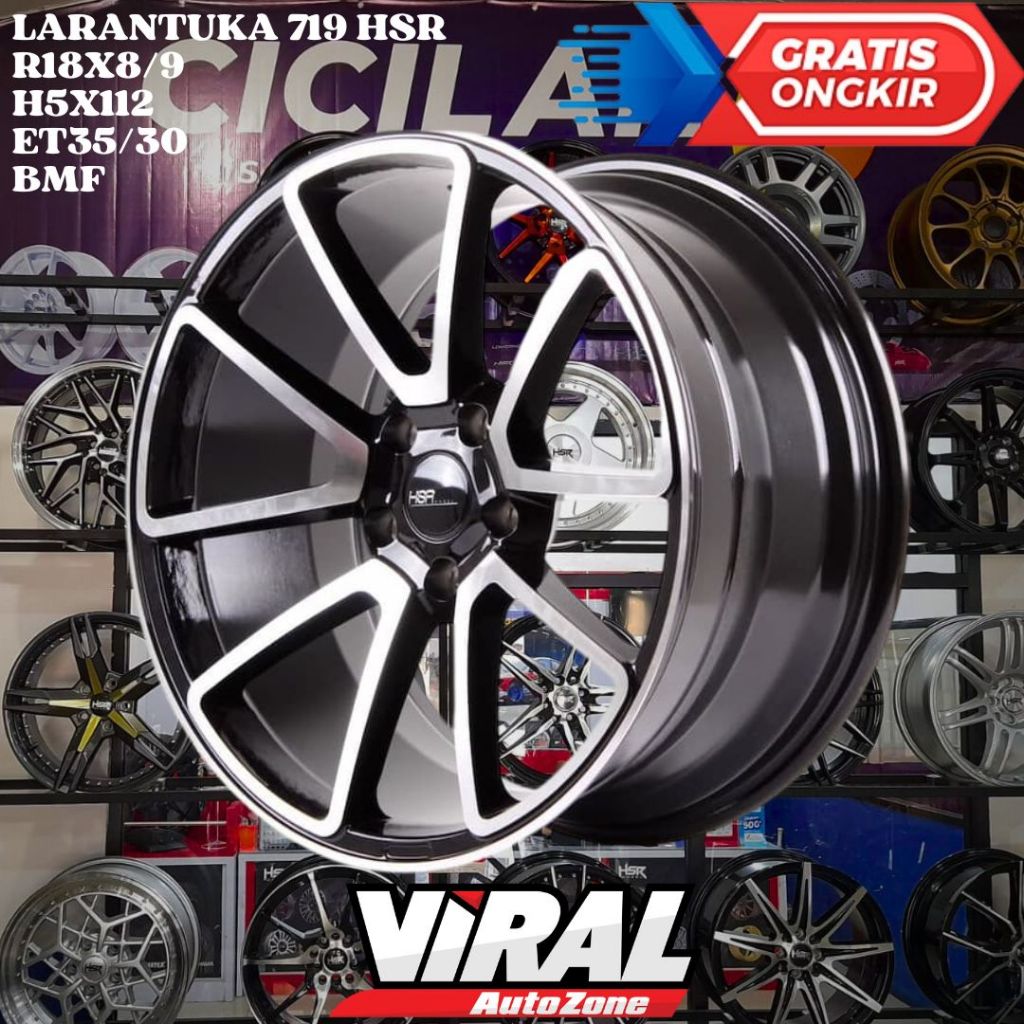 Jual Velg Mobil Ring 18 HSR LARANTUKA R18 LEBAR 8/9 LOBANG BAUT 5 ET35/30 BMF | Shopee Indonesia