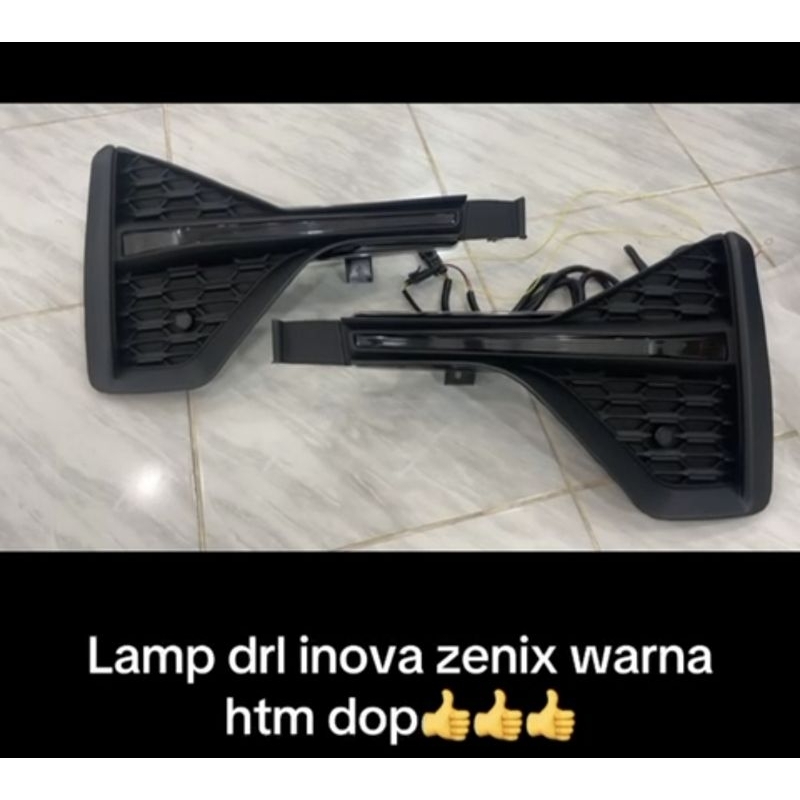 Jual Drl Led + Sein Running Innova Zenix Black Matte Hitam Doff Model ...