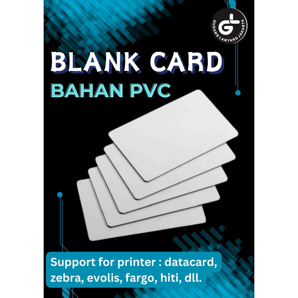 Jual Blank Card Kartu polos Thermal PVC Card 0.8mm Polos Standar ISO ...