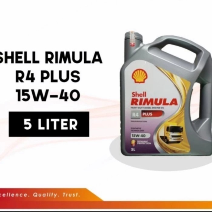 Jual Oli Shell rimula R4 Plus 15w-40 kemasan galon 5L | Shopee Indonesia