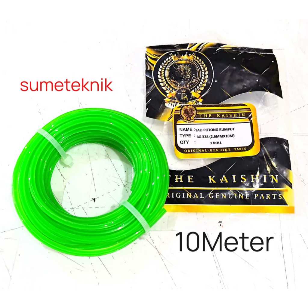 Jual Senar Potong Rumput 328 Hijau 10 Meter Kaishin 2,6MM Square Nylon ...