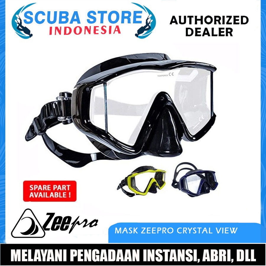 Jual Mask Diving Zeepro Crystal View Single Lens Panoramic Masker ...