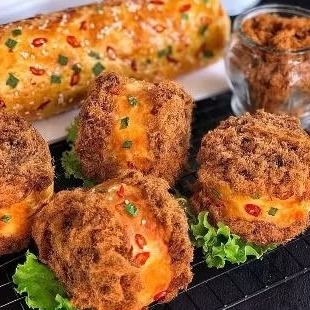 Jual ROTI ABON GULUNG/FLOS ROLL ABON AYAM | Shopee Indonesia