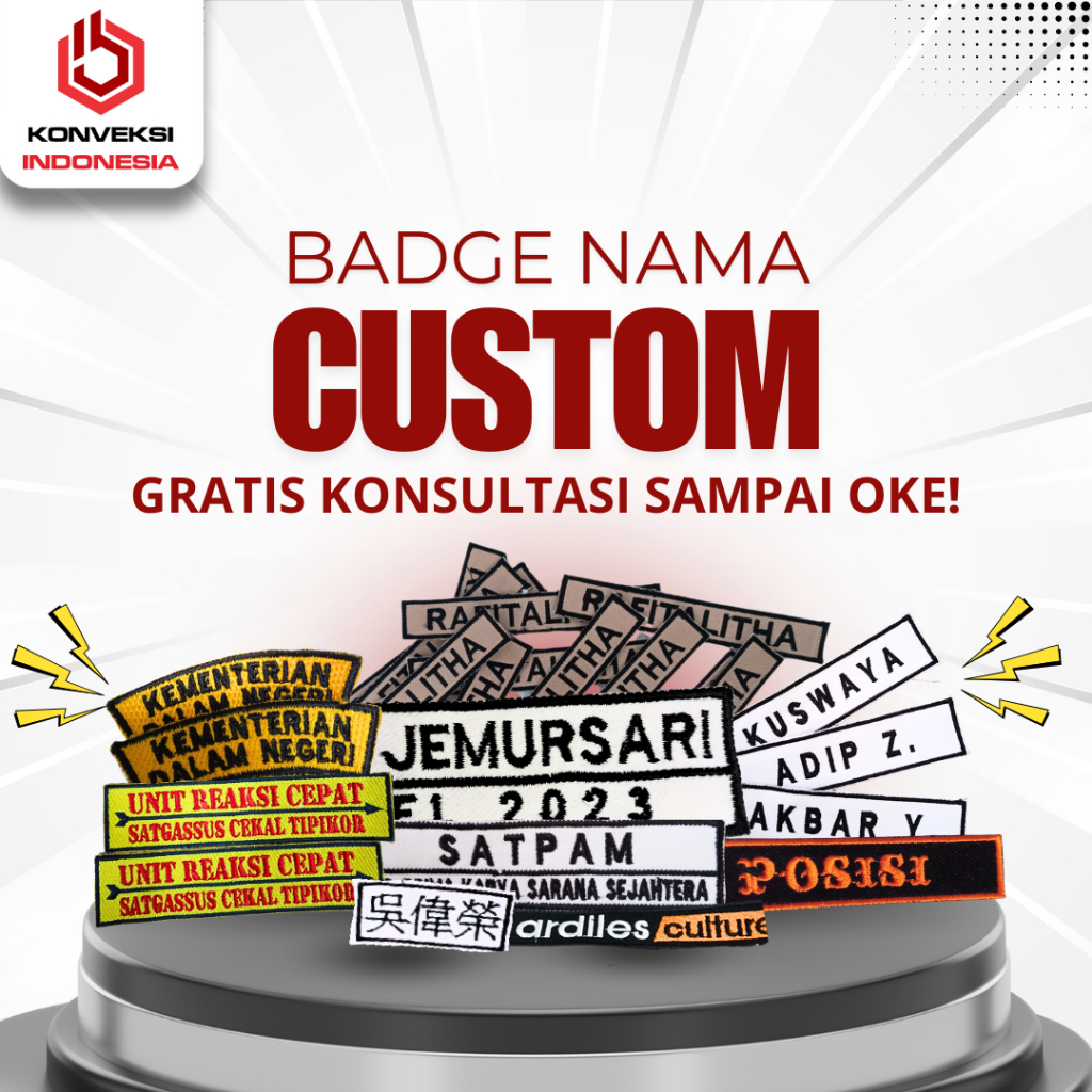 Jual SEHARI JADI Badge Nama Satpam | Bet Nama Pramuka | Nama Baju ...