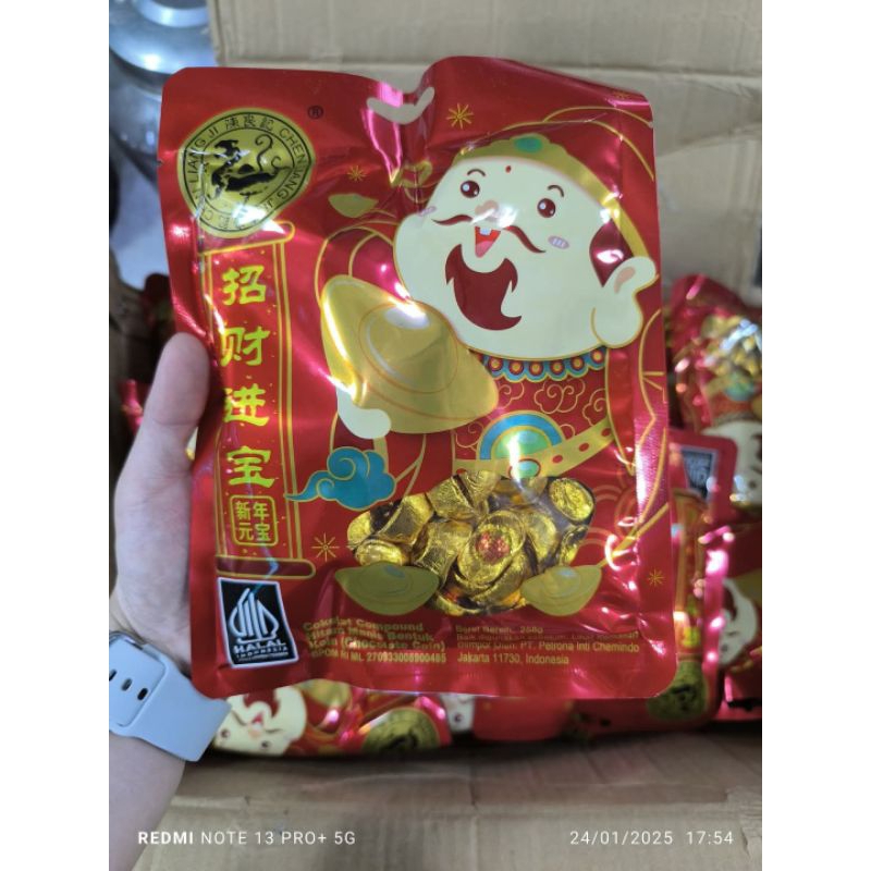 Jual Chen liang ji Cokelat koin yuan bao cokelat koin 258g | Shopee Indonesia