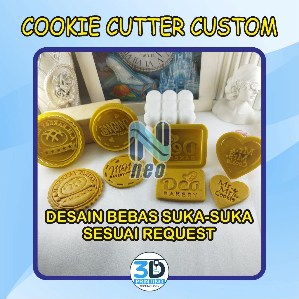 Jual [CUSTOM] Cookie Cutter Custom Desain Suka-suka || 3D Print ...