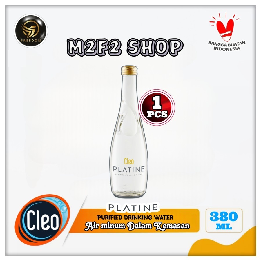 Jual Cleo Platine Purified Drinking Water | Air Mineral Botol Kaca ...