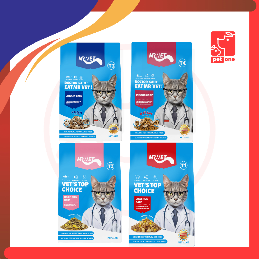 Jual MR VET 1KG - Makanan Pakan Kucing Kering Dry Cat Food | Shopee ...