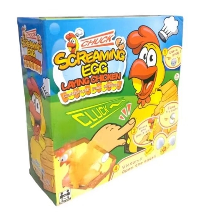Jual Mainan Chuck Screaming Egg Laying Chicken Ayam Bertelur | Shopee ...