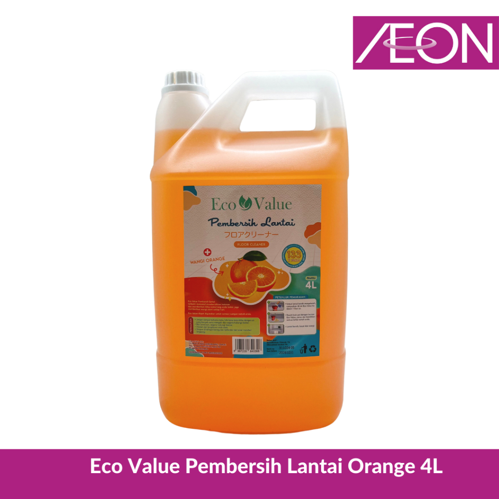 Jual Eco Value Pembersih Lantai Orange 4L | Shopee Indonesia