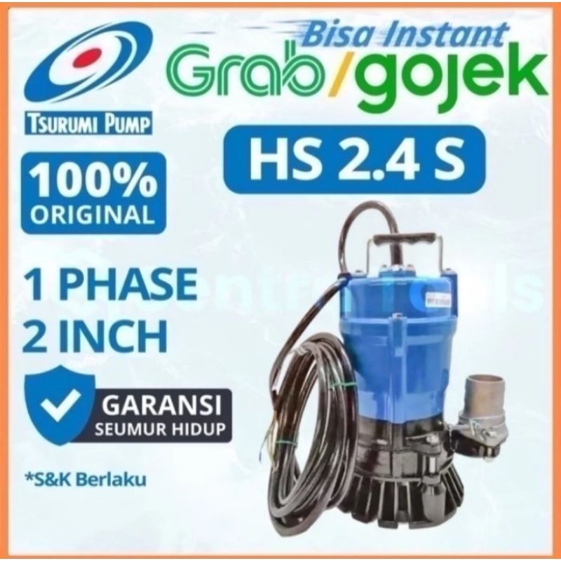 Jual Pompa Celup Tsurumi HS2.4S-53(pompa celup air kotor) | Shopee Indonesia