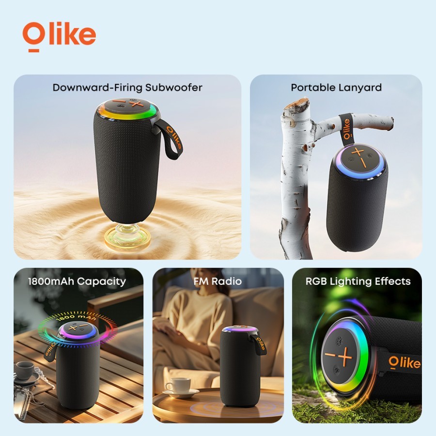 Jual OLike Speaker Bluetooth SF11 Bass Speker Gunung RGB Portable ...