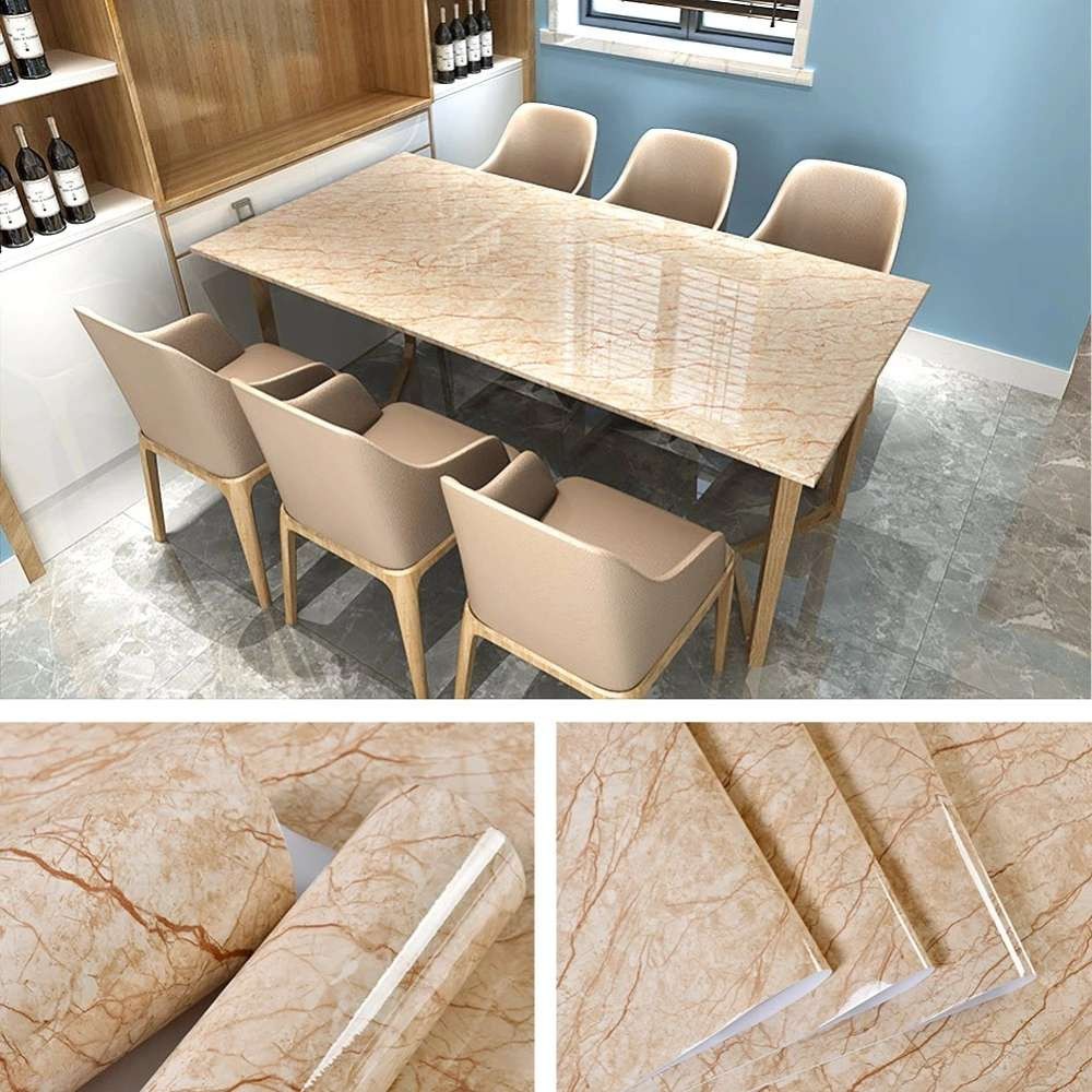 Jual Stiker Meja Premium Motif Marmer 60x100 Cm Anti Basah Anti Minyak ...