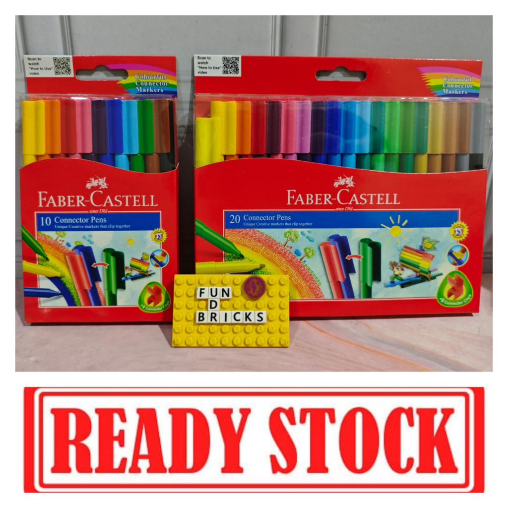 Jual Faber Castell 10 20 Connector Pens Spidol warna | Shopee Indonesia