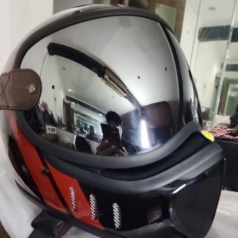 Jual helm trooper X9 black | Shopee Indonesia