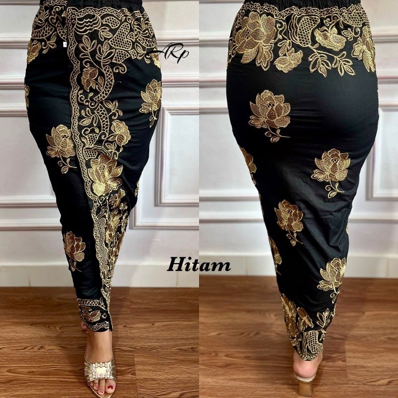 Jual Kamen jadi bordir motif mawar bawahan tradisional setelan kebaya ...
