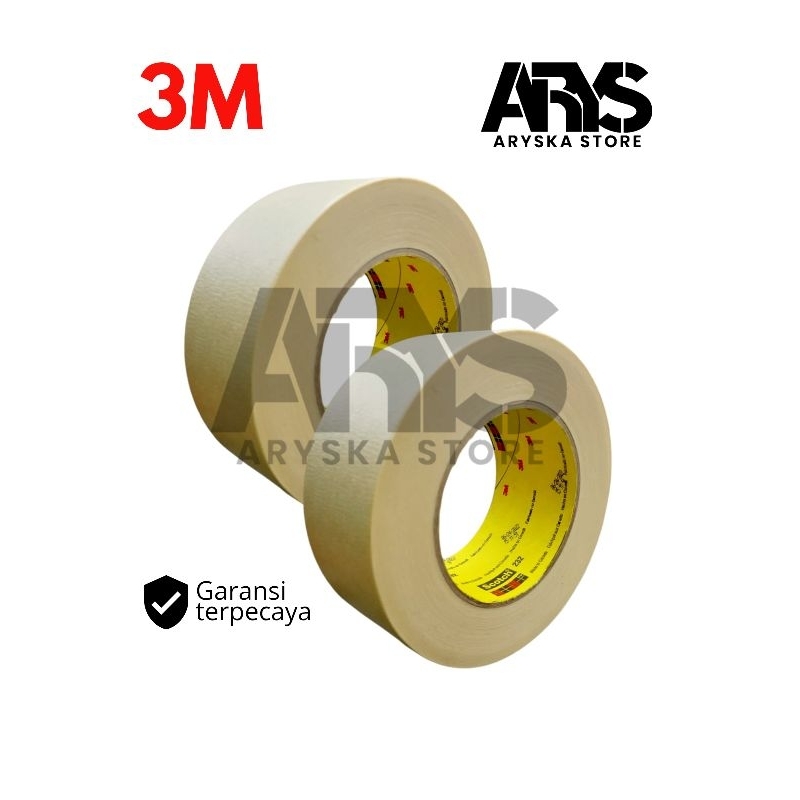 Jual Lakban Kertas 3M Masking Tape 232 Masking High Temperature Tape ...